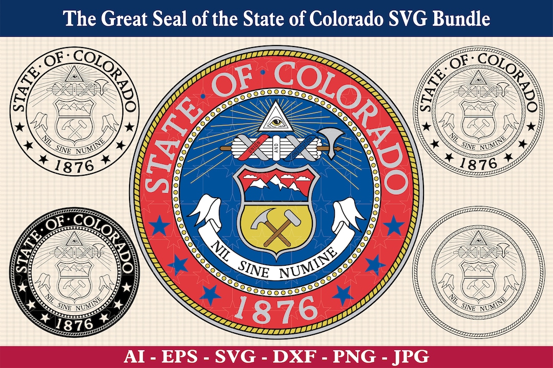 The Great Seal of the State of Colorado SVG Bundle, Seal of Colorado ...