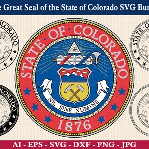 The Great Seal of the State of Colorado SVG Bundle, Seal of Colorado ...