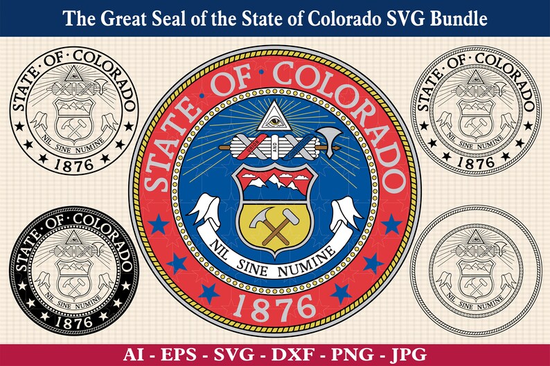 The Great Seal of the State of Colorado SVG Bundle, Seal of Colorado ...