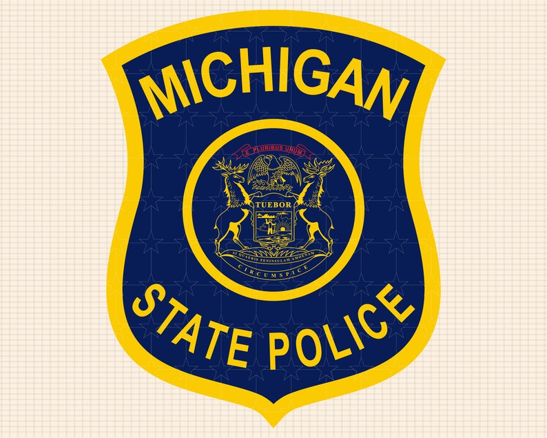 Michigan State Police Shoulder Patch SVG Bundle, Michigan State Police ...