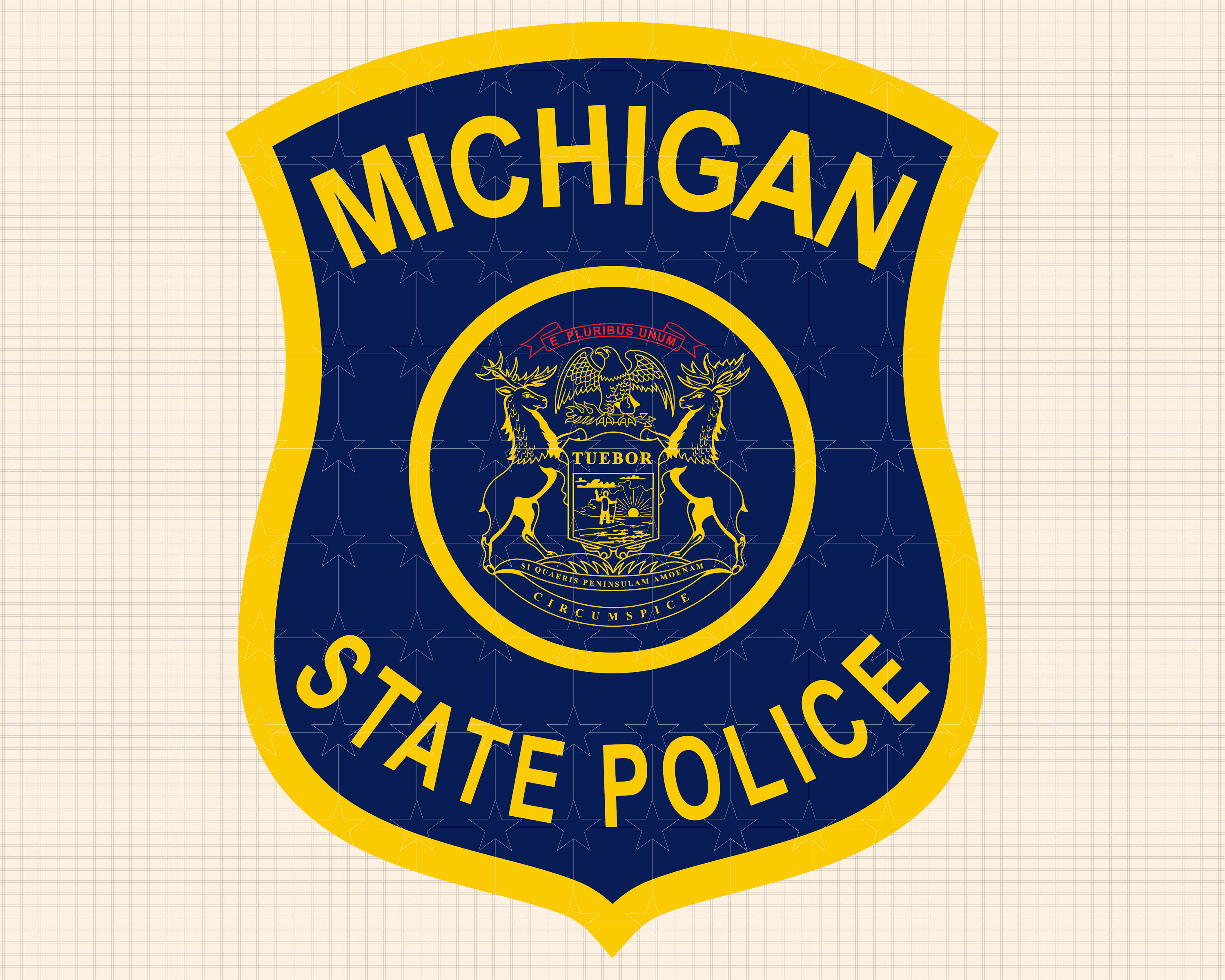 Michigan State Police Shoulder Patch SVG Bundle, Michigan State Police ...