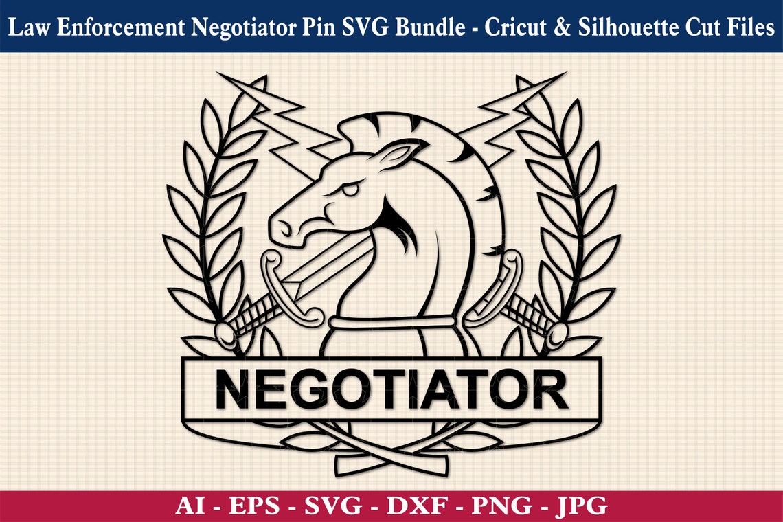 Law Enforcement Negotiator Pin, Police Crisis Negotiation Logo, Hostage ...