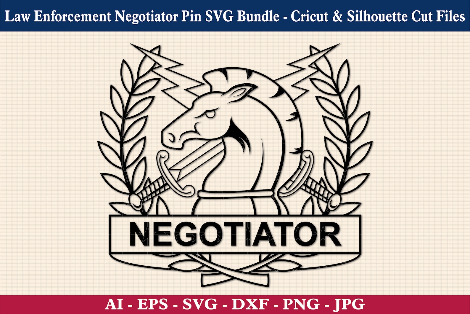 Law Enforcement Negotiator Pin, Police Crisis Negotiation Logo, Hostage ...