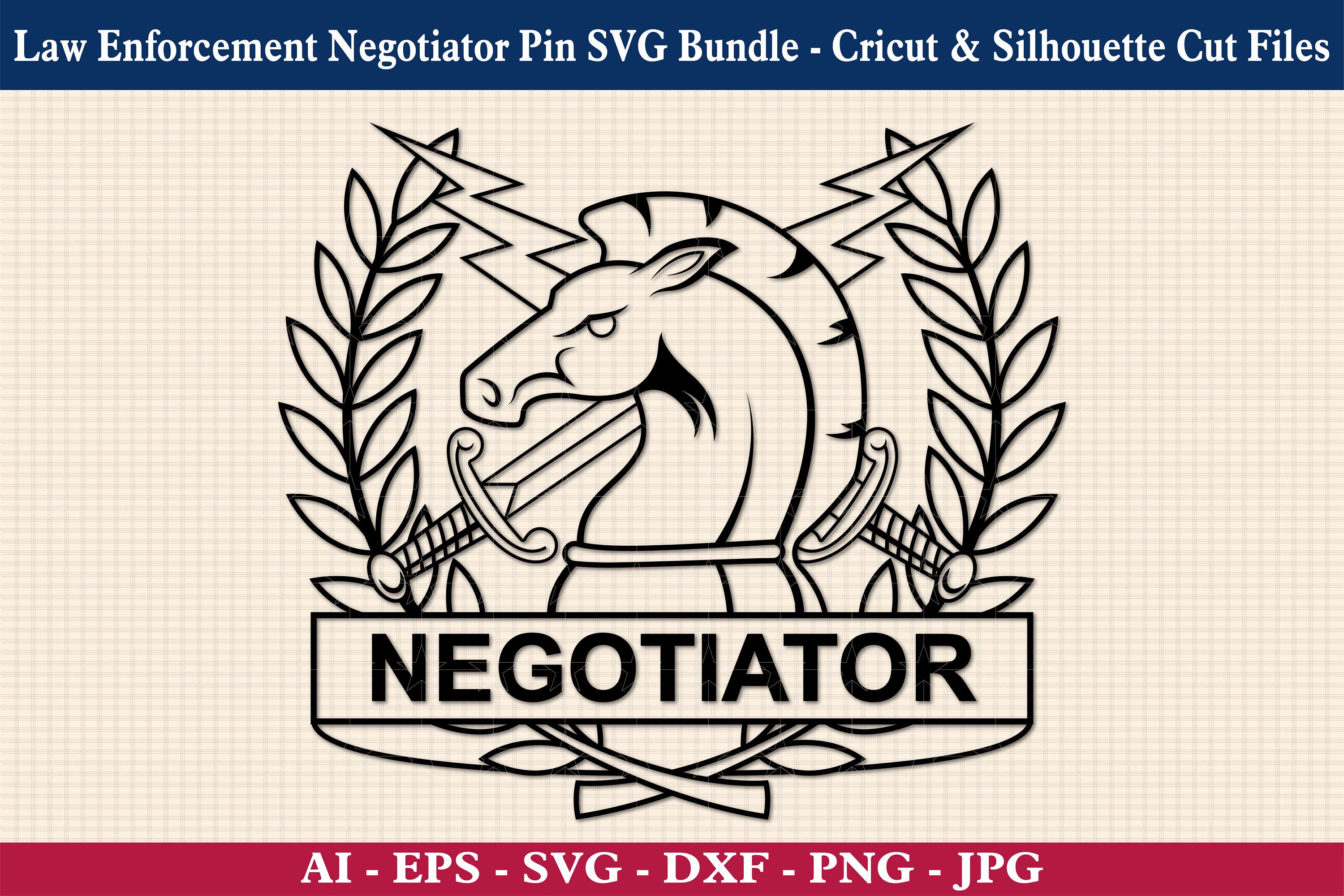 Law Enforcement Negotiator Pin, Police Crisis Negotiation Logo, Hostage ...