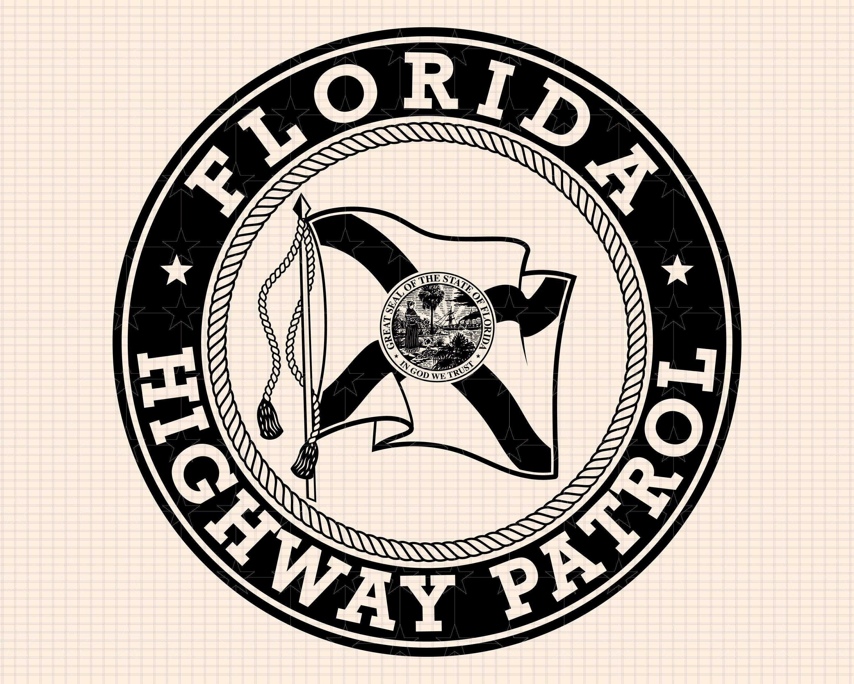Seal of the Florida Highway Patrol Svg Bundle, Highway Patrol Badge Svg, FHP Emblem Svg, FHP ...