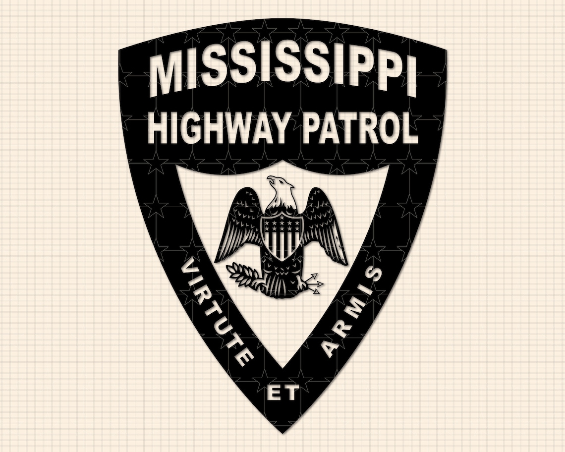 Mississippi Highway Patrol Patch SVG Bundle, MS State Police Emblem Svg ...