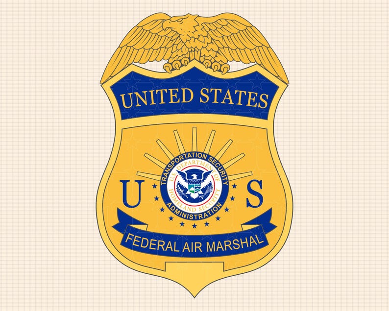 The Badge of the US Federal Air Marshal Service SVG Bundle, Federal Air ...