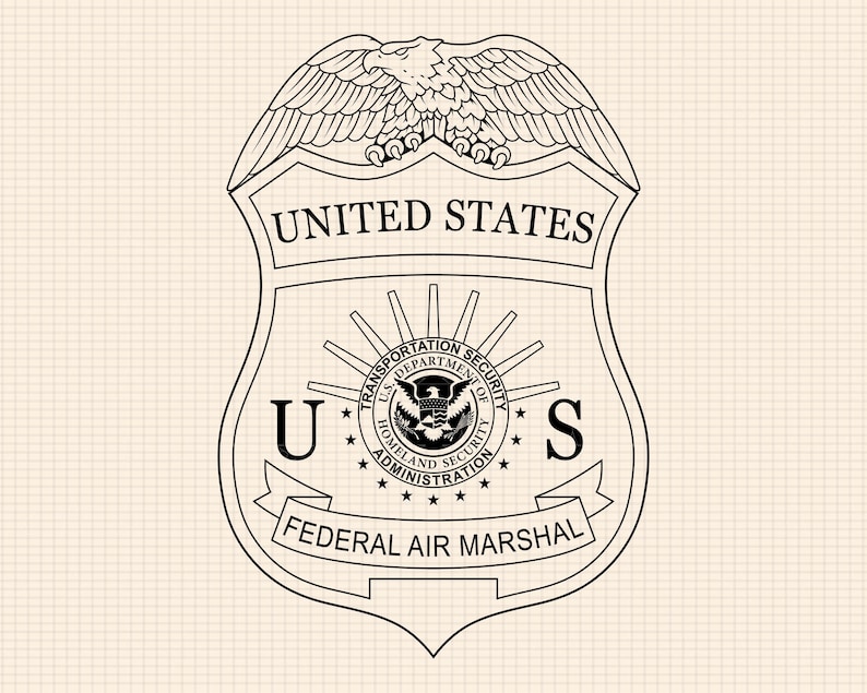 The Badge of the US Federal Air Marshal Service SVG Bundle, Federal Air ...