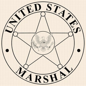 Badge of a Deputy U.S. Marshal SVG Bundle, United States Marshal Badge ...