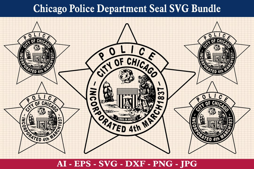 Chicago Police Department Seal Svg Bundle, Chicago Police Logo Svg, CPD ...
