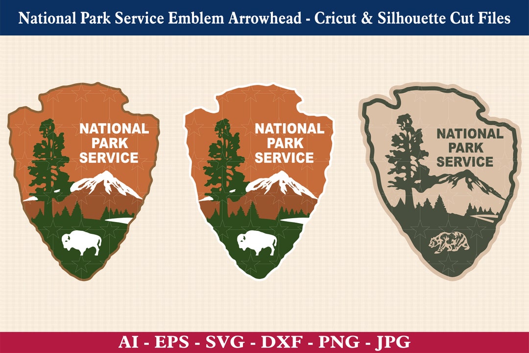 National Park Service Emblem Arrowhead Svg Bundle National - Etsy