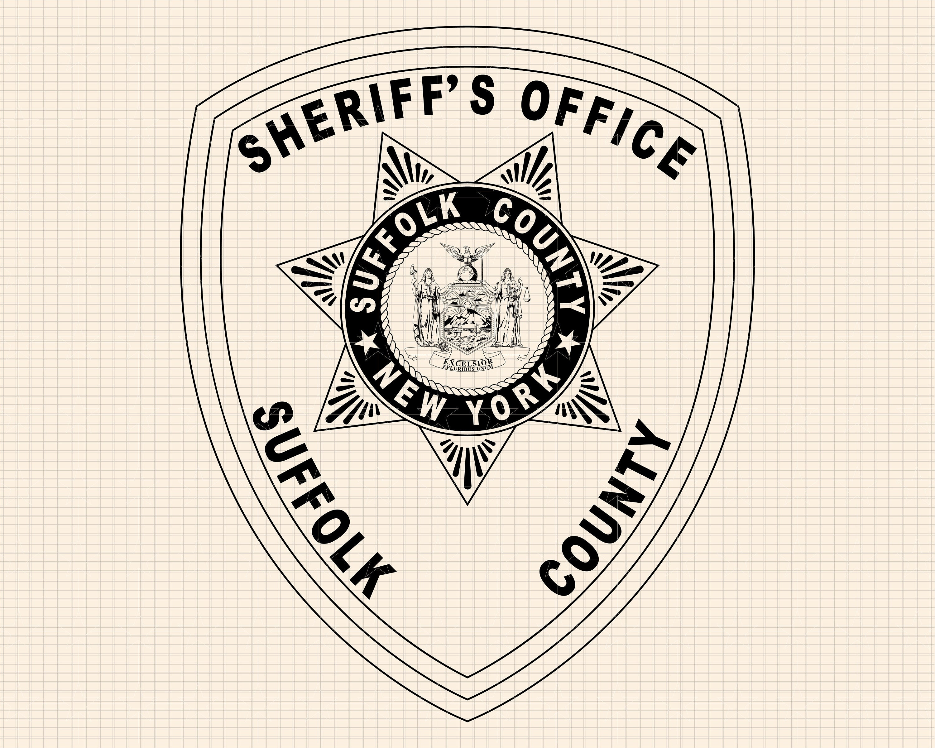 Suffolk County Sheriff's Office Badge SVG Bundle, Suffolk Law ...