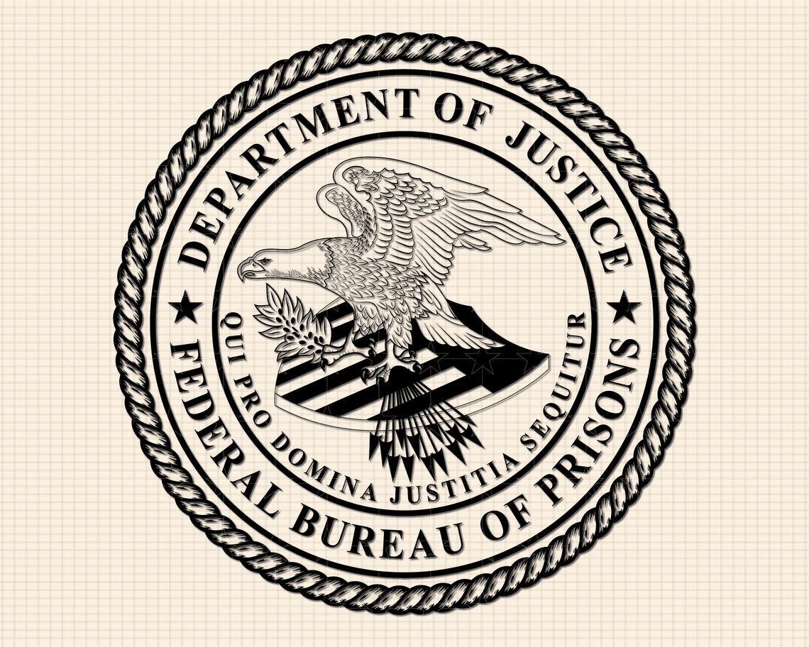 Federal Bureau of Prisons Emblem SVG Bundle, DOJ Prisons Seal PNG ...