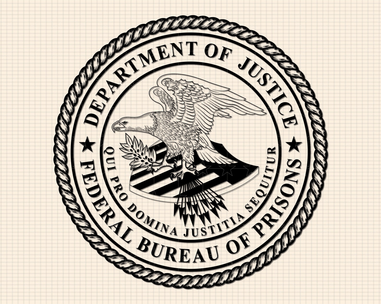 Federal Bureau of Prisons Emblem SVG Bundle, DOJ Prisons Seal PNG ...