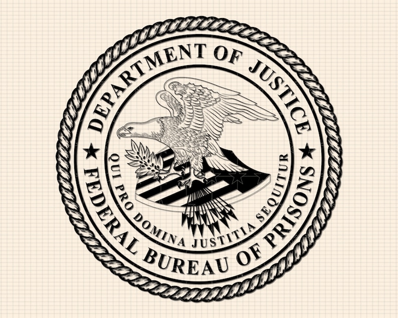 Federal Bureau of Prisons Emblem SVG Bundle, DOJ Prisons Seal PNG ...