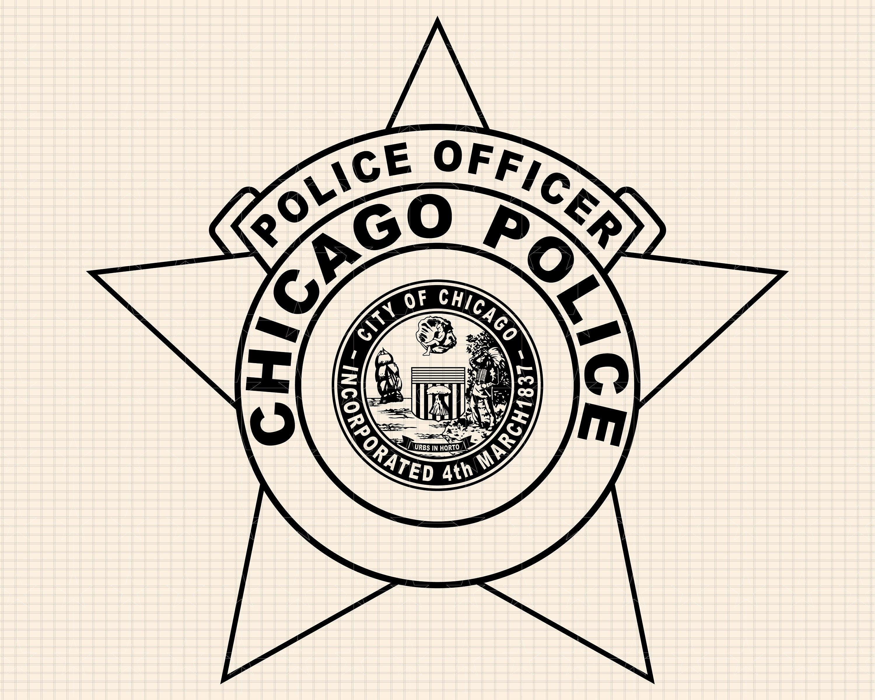 Chicago Police Department Officer Badge SVG Bundle, Chicago Police ...