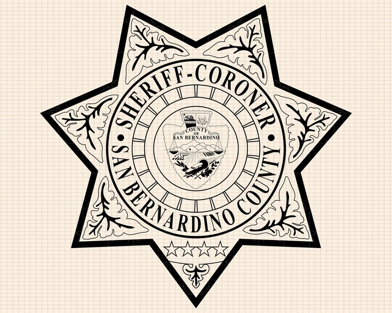San Bernardino County Sheriff's Department Coroner Badge SVG Bundle ...