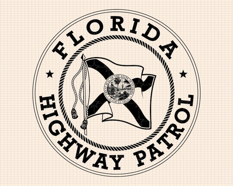 Seal of the Florida Highway Patrol Svg Bundle, Highway Patrol Badge Svg ...