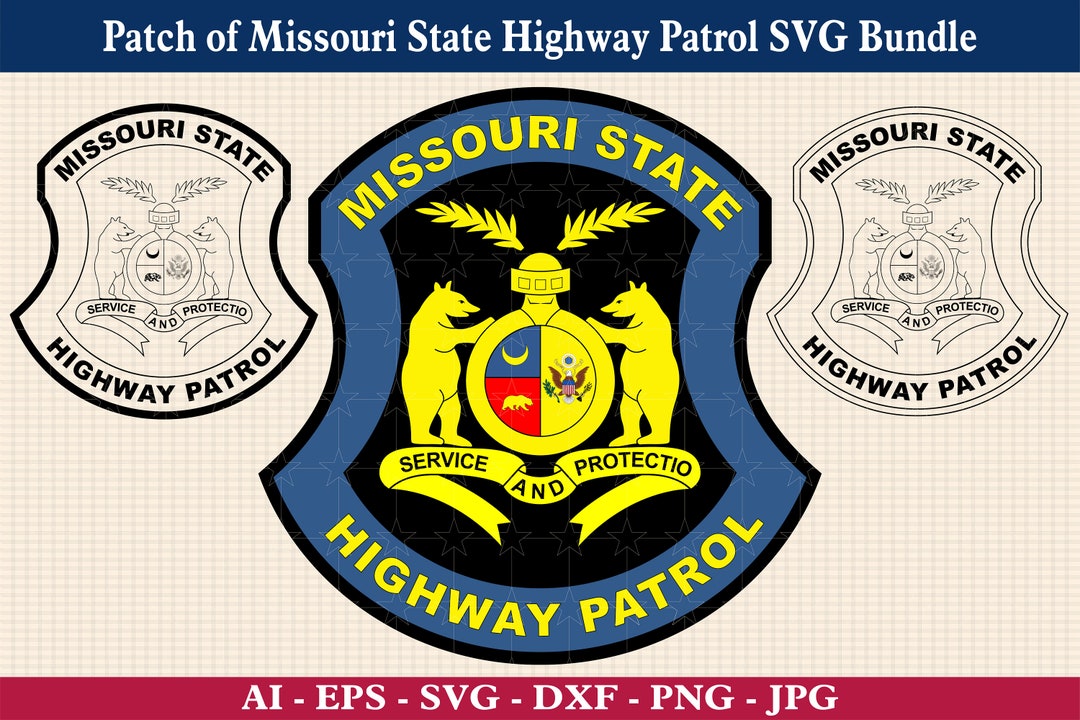 Patch of Missouri State Highway Patrol SVG Bundle, Missouri State ...