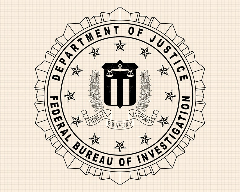 The Seal of the Federal Bureau of Investigation SVG Bundle, Department ...