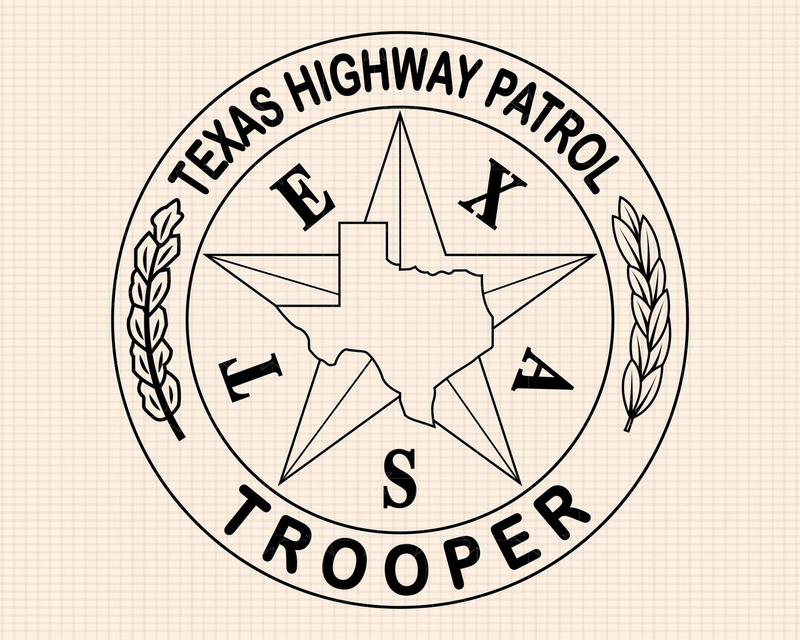 Texas Highway Patrol Badge SVG Bundle, Texas Highway Patrol Emblem SVG ...