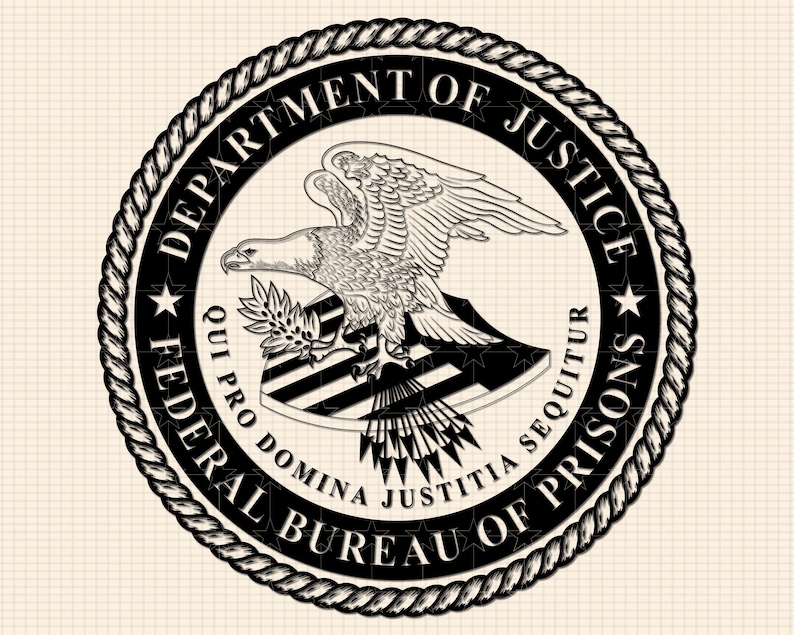 Federal Bureau of Prisons Emblem SVG Bundle, DOJ Prisons Seal PNG ...
