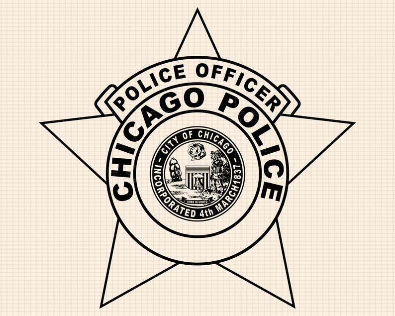 Chicago Police Officer Badge SVG Bundle, Cut Files - Etsy