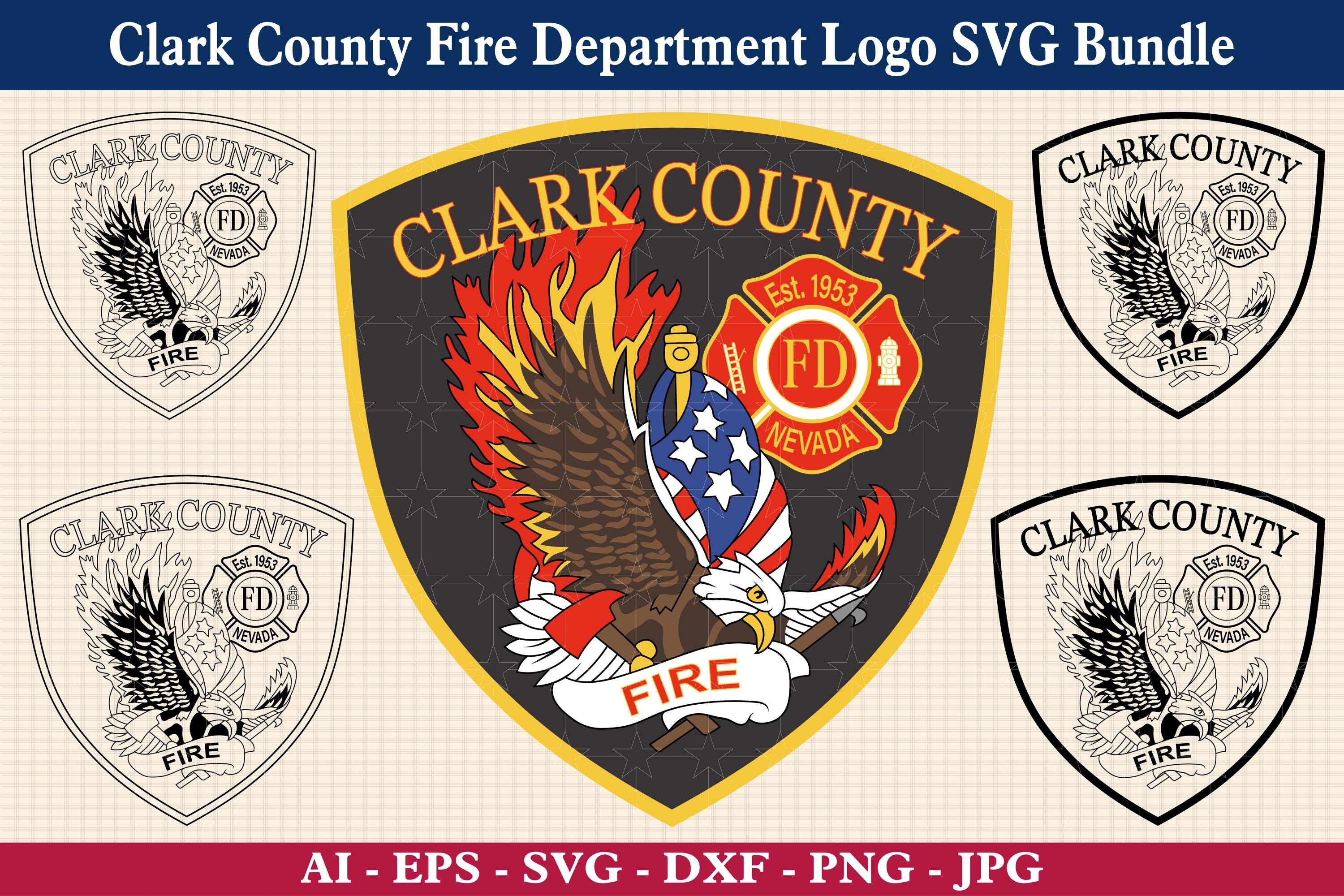 Clark County Fire Department Logo SVG Bundle, Clark County Fire ...