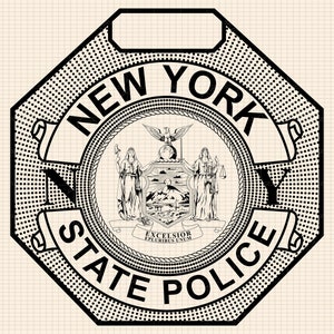 Badge of the New York State Police SVG Bundle, NYSP Badge Svg, NY State ...