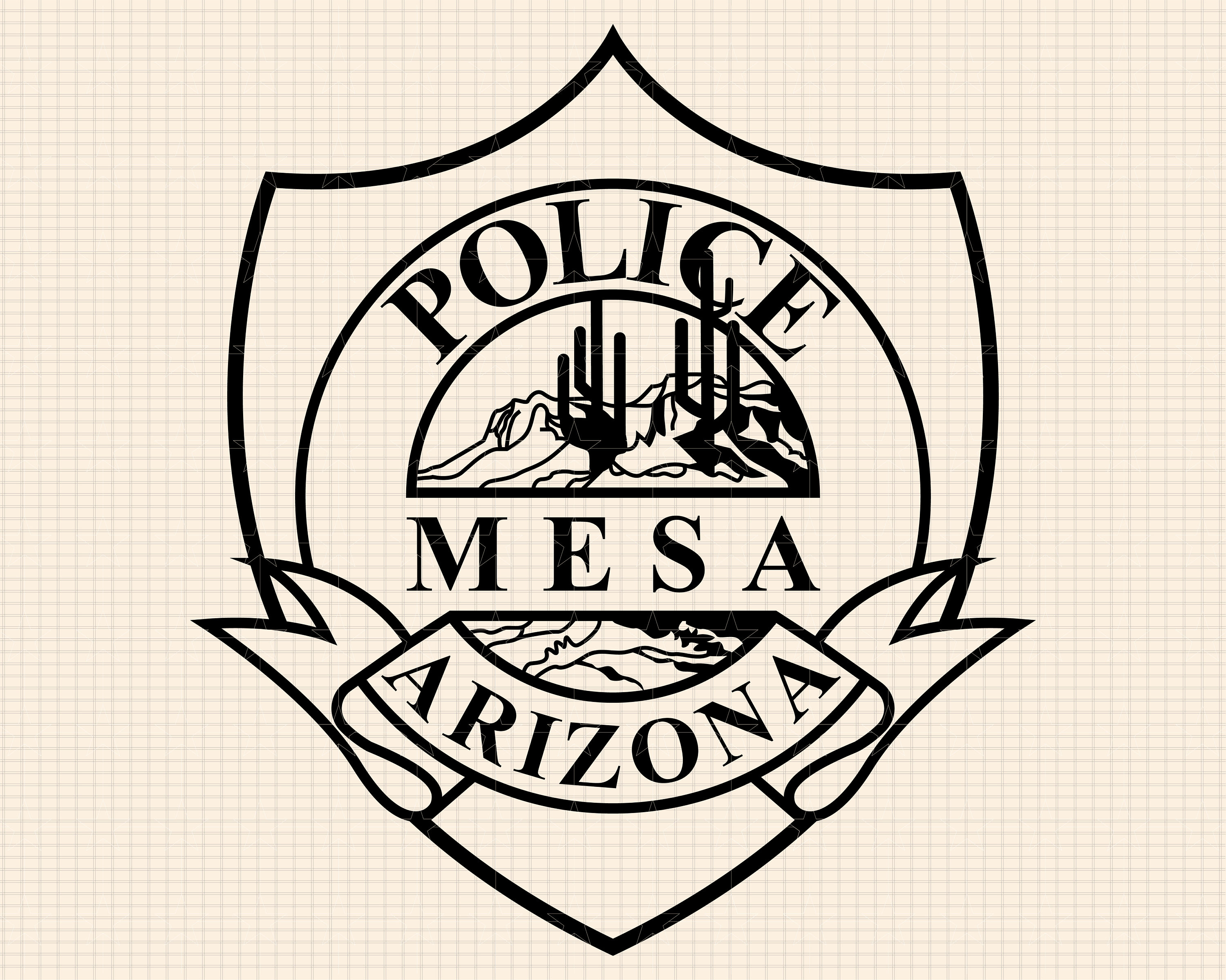 Mesa Arizona Police Department Patch SVG Bundle, Mesa Police Dept Crest ...