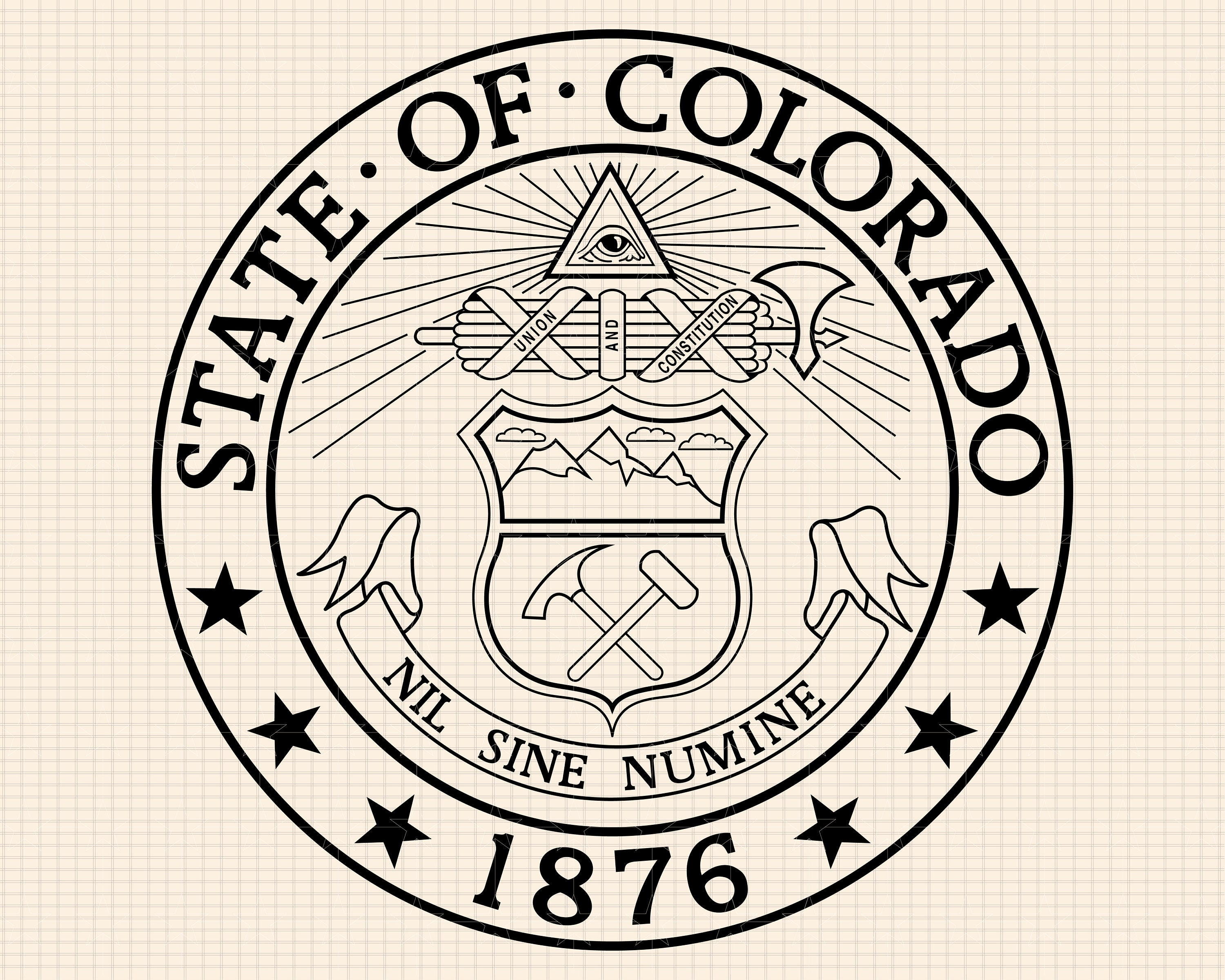 The Great Seal of the State of Colorado SVG Bundle, Seal of Colorado ...