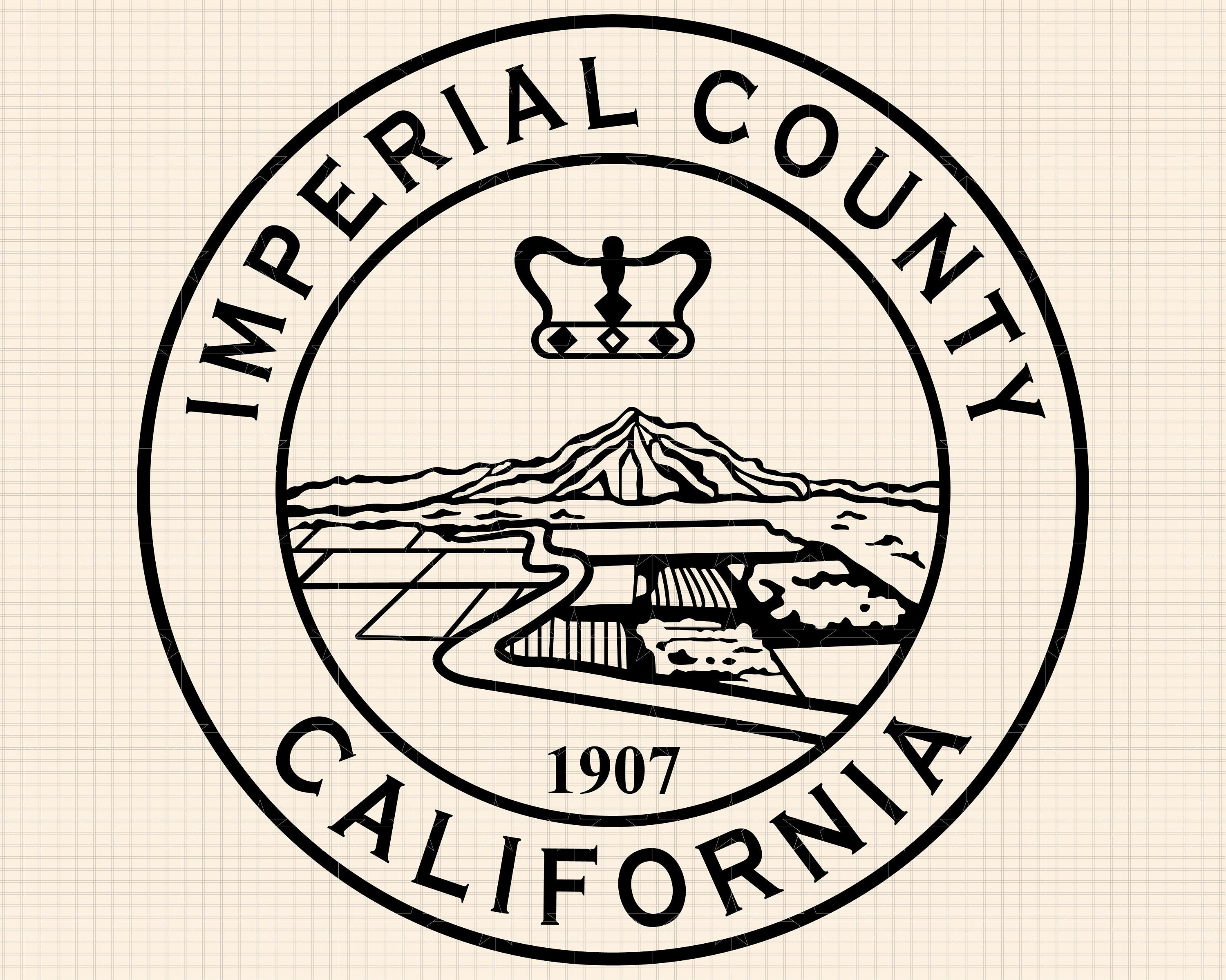 Seal of Imperial County, California SVG Bundle, County of Imperial ...