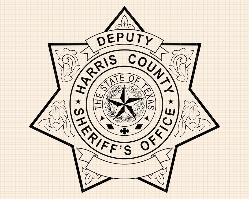 Badge of Harris County Sheriff's Office SVG Bundle, TX Harris County ...
