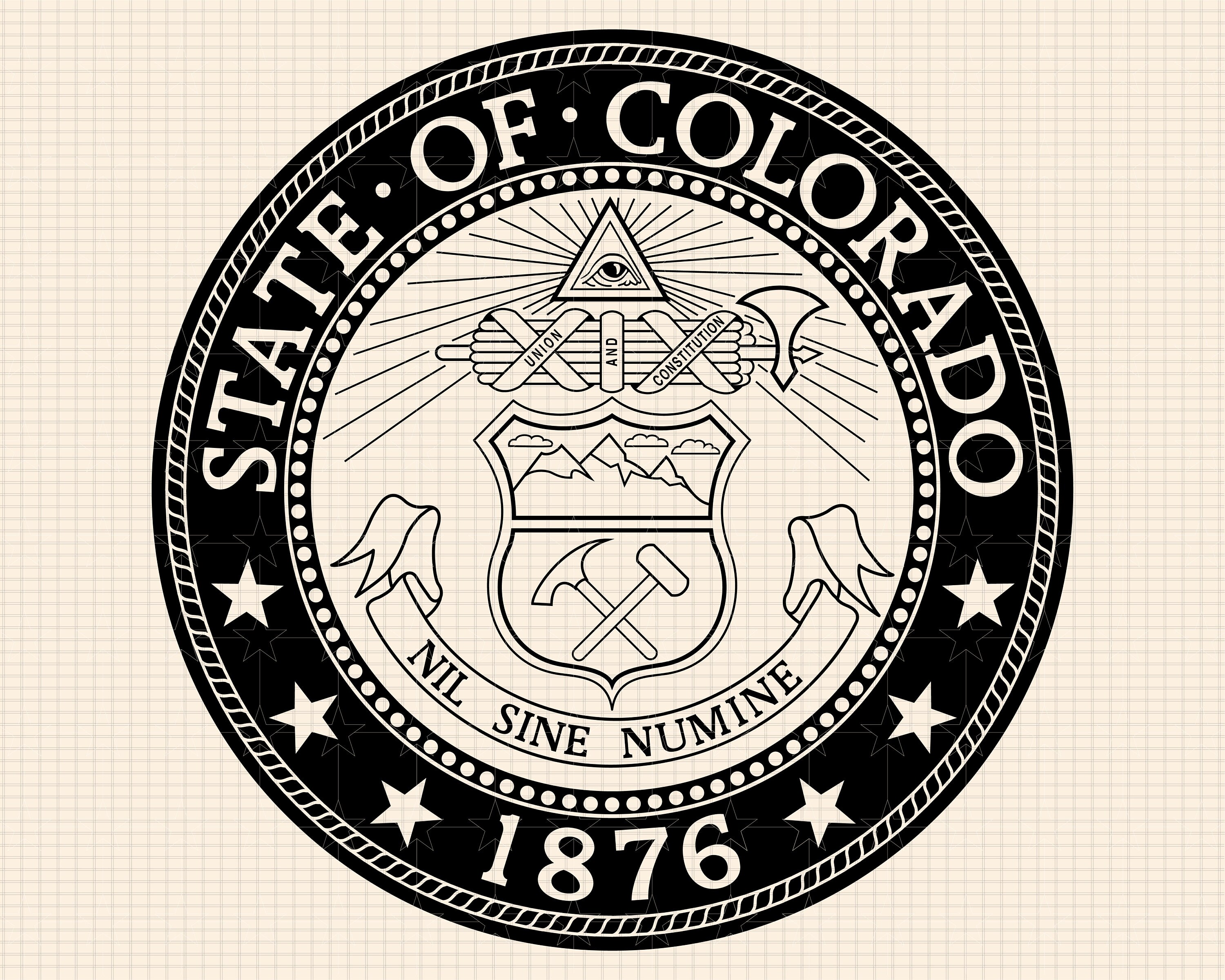 The Great Seal of the State of Colorado SVG Bundle, Seal of Colorado ...