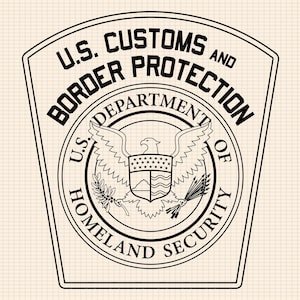Patch of the US Customs and Border Protection Svg Bundle, US CBP Logo ...