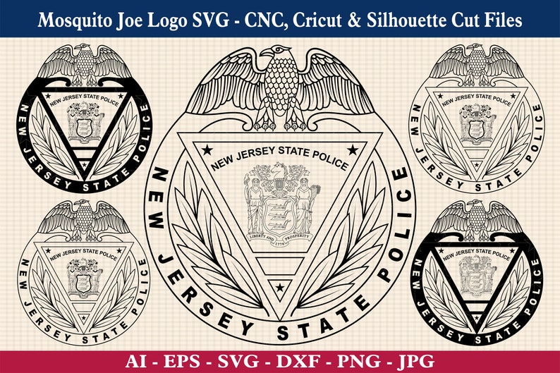 New Jersey State Police Insignia SVG Bundle, New Jersey State Police ...