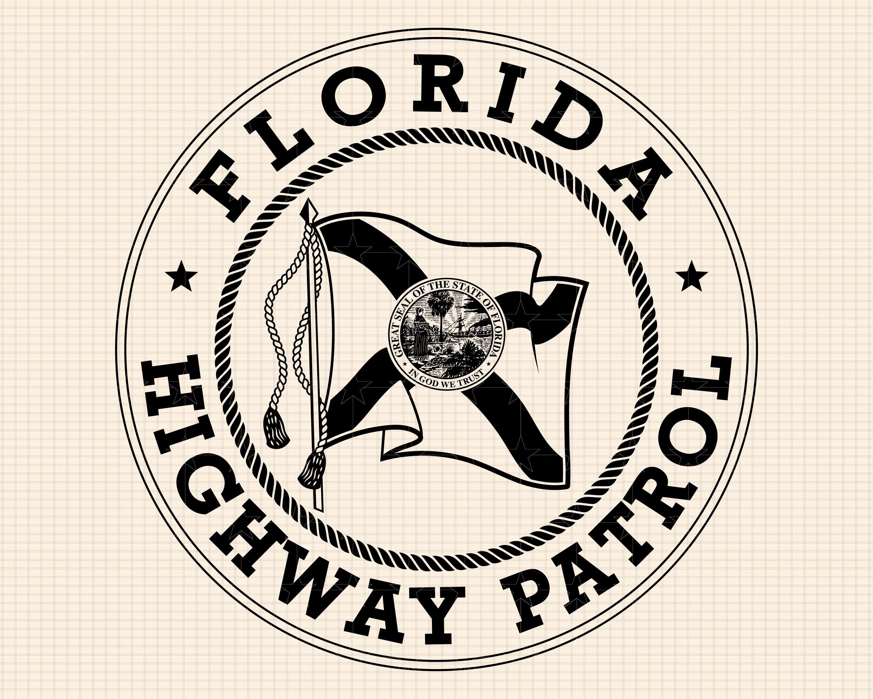 Seal of the Florida Highway Patrol Svg Bundle, Highway Patrol Badge Svg ...