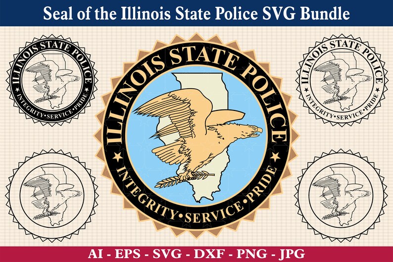 Seal of the Illinois State Police SVG Bundle, Illinois State Police ...