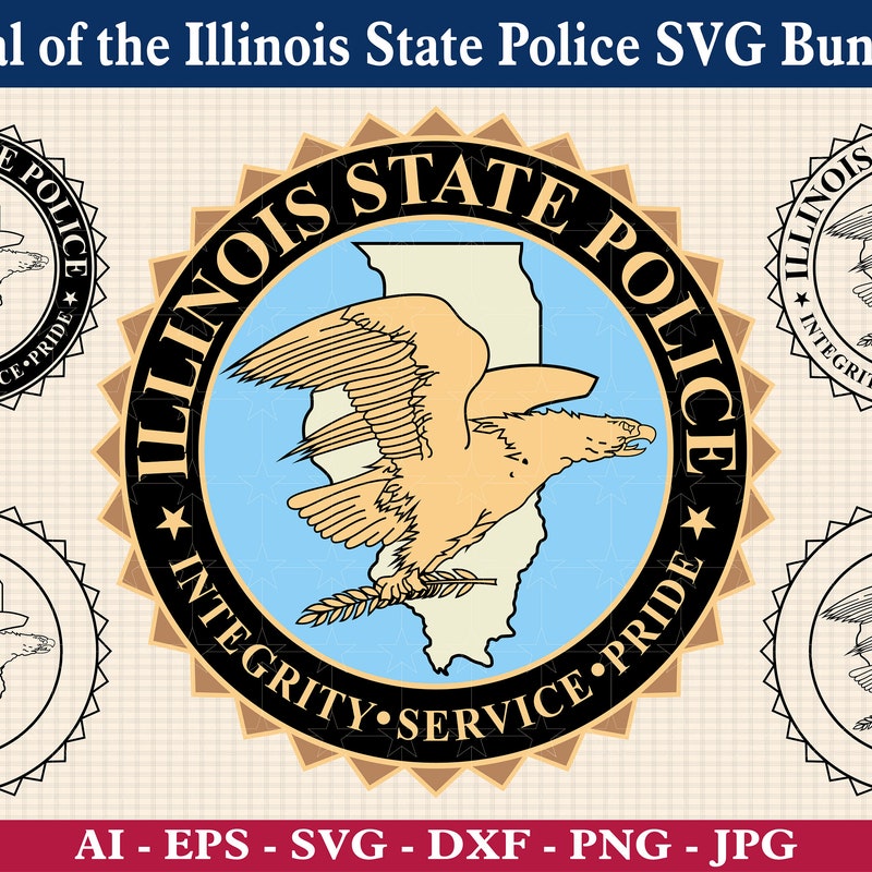 Illinois State Police Badge Svg - Etsy