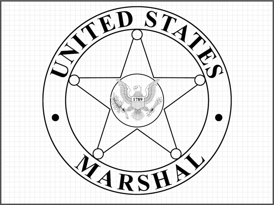 U.S. Marshal Badge SVG Bundle, Cut Files - Etsy