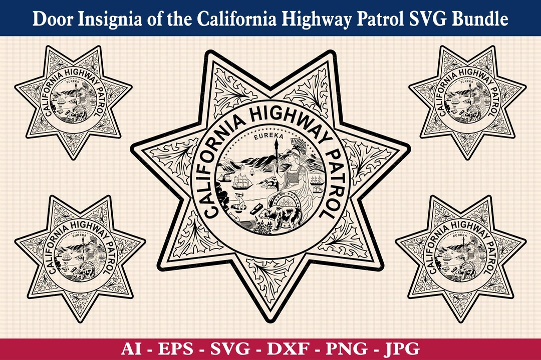 CHP Door Insignia SVG Bundle, Police Logo Cut File - Etsy