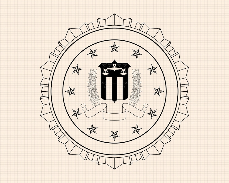 FBI Seal SVG Bundle, Department of Justice Logo (cut Files) - Etsy