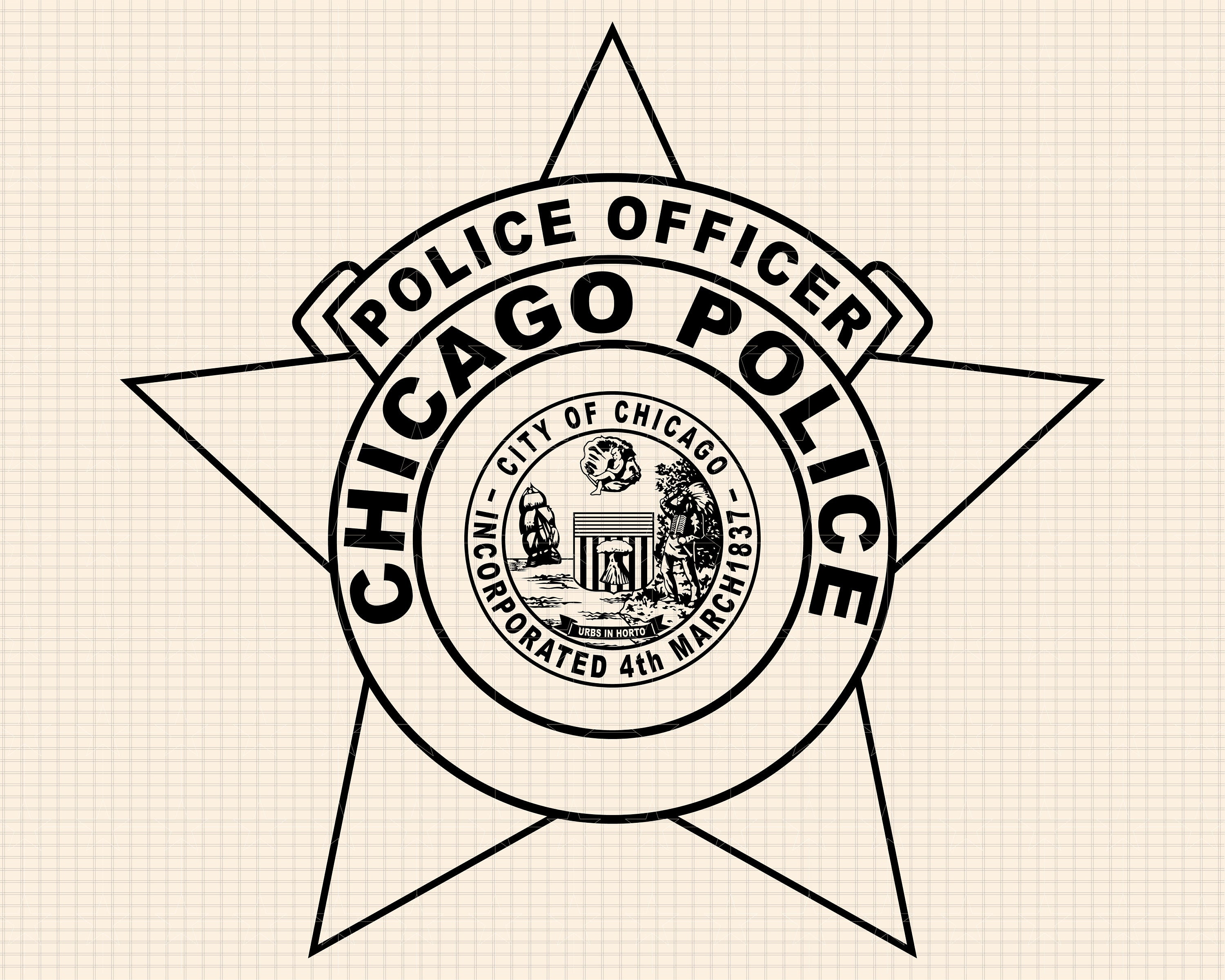 Chicago Police Department Officer Badge SVG Bundle, Chicago Police ...