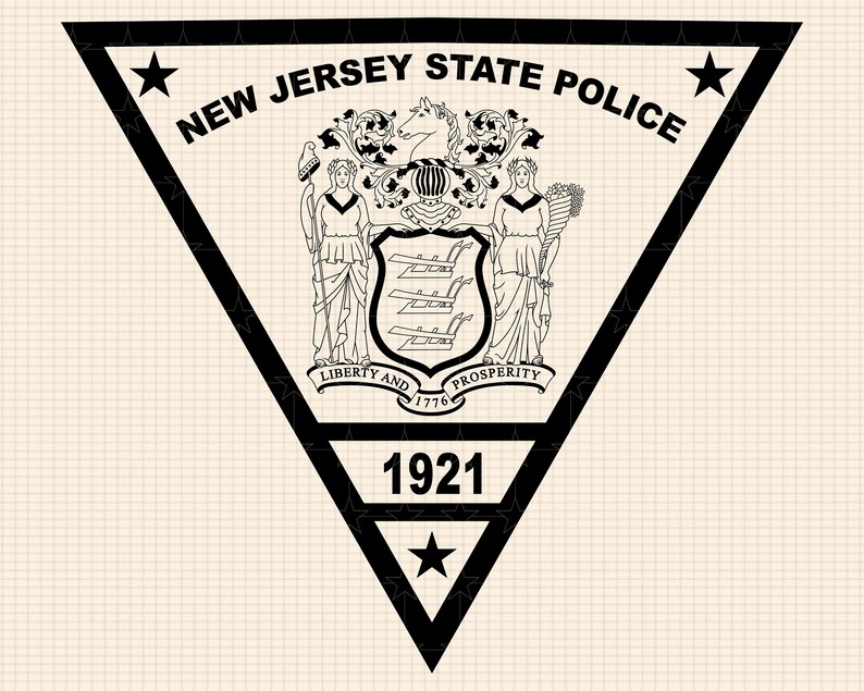 Seal of the New Jersey State Police SVG Bundle, New Jersey State Police ...