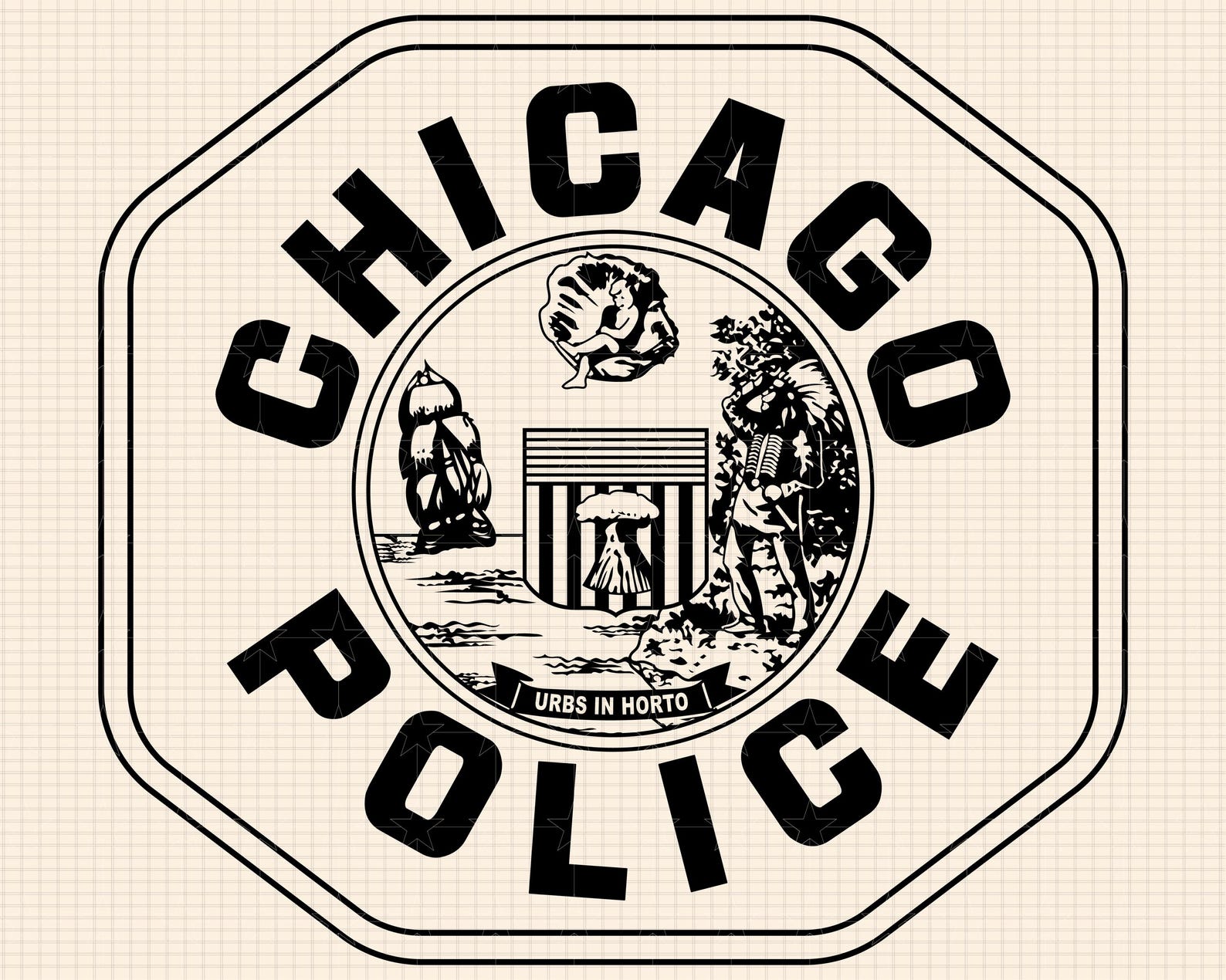 Chicago Police Department Patch SVG Bundle, Chicago Police Shoulder ...