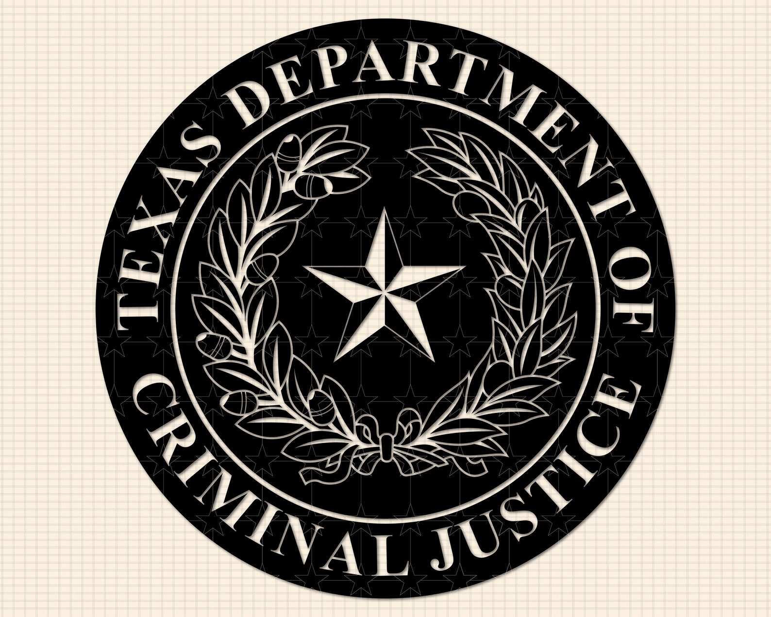 Texas Department of Criminal Justice Seal SVG Bundle, Criminal Justice Logo Svg, Texas ...