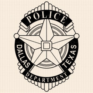 Dallas Police Badge SVG Bundle, Texas Police Officer Vector Clipart ...