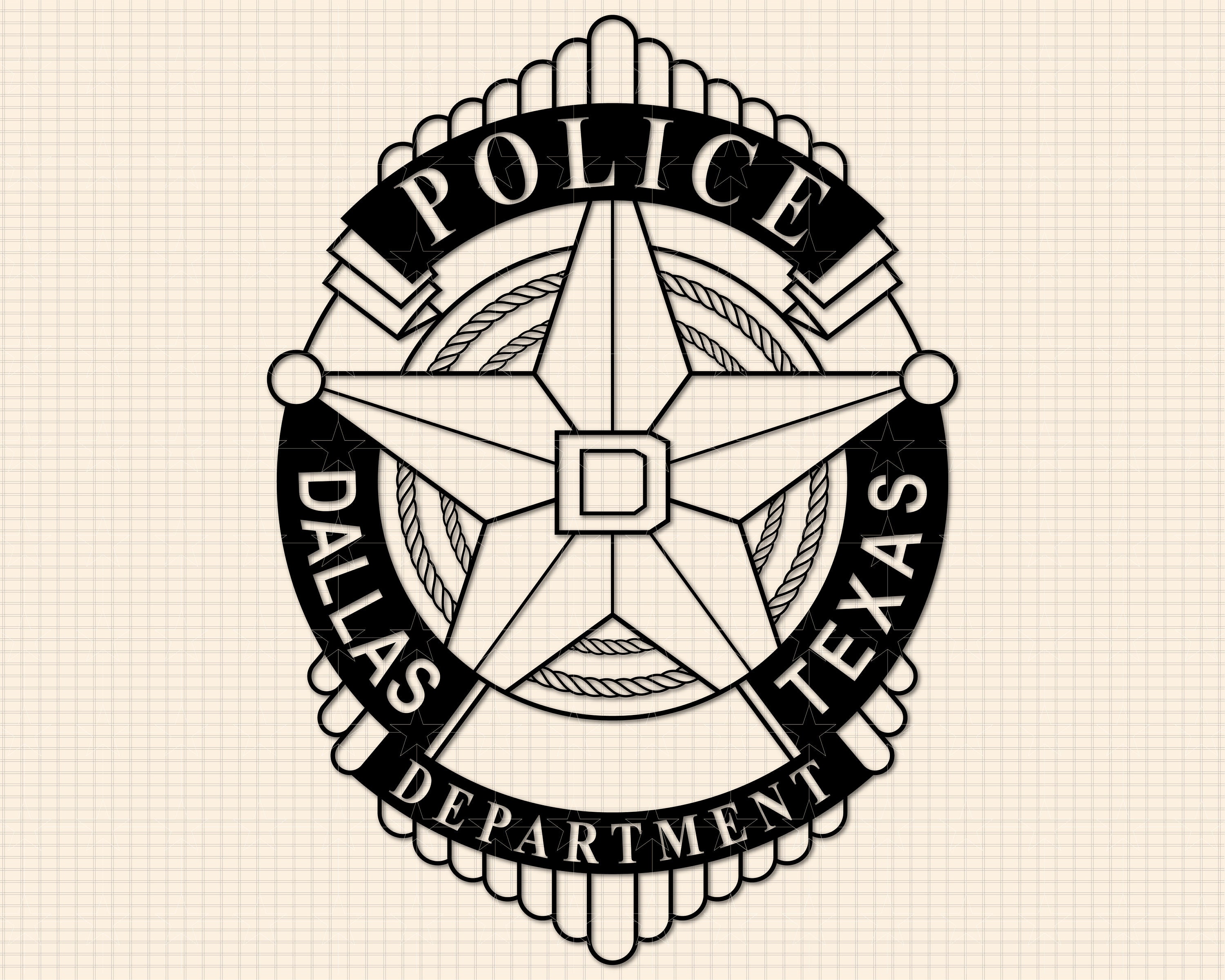 Dallas Texas Police Department Badge SVG Bundle, Dallas Police Officer ...