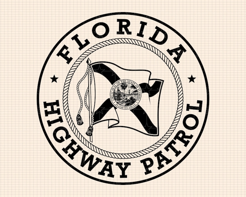 Seal of the Florida Highway Patrol Svg Bundle, Highway Patrol Badge Svg ...