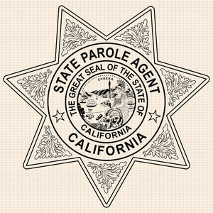 California Parole Agent Badge Patch SVG Bundle, California Parole ...